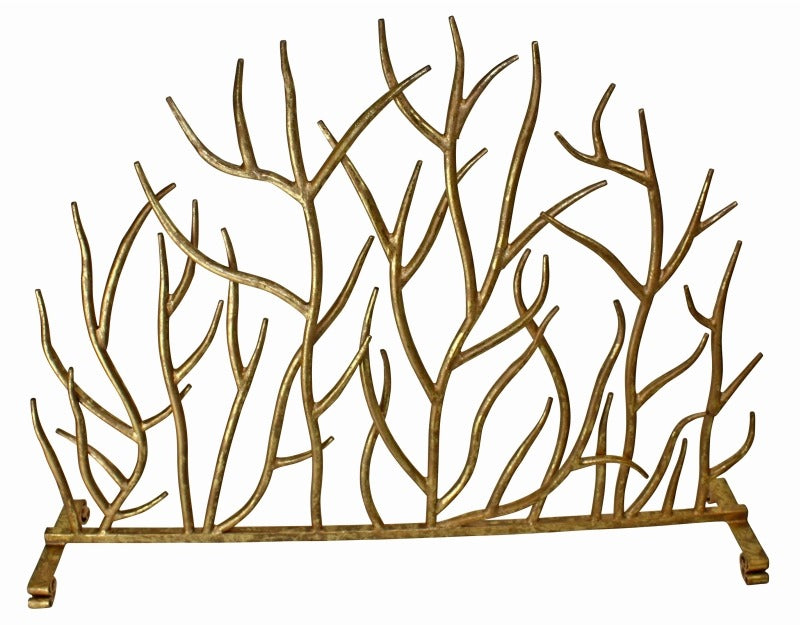 Italian Gold Iron Twig Fire Screen – JamaDecorHouse